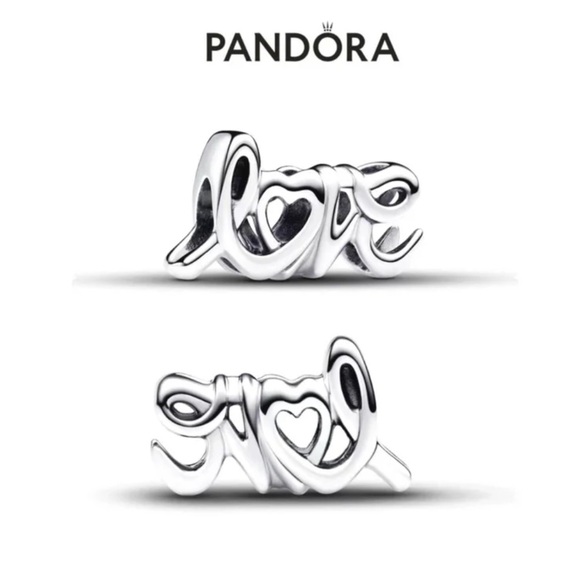 Pandora | Jewelry | Pandora Handwritten Love Charm Wbox | Poshmark